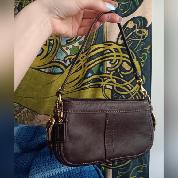 Coach | Bags | Vintage Coach Brown Leather Wrislet Demi Bag | Poshmark